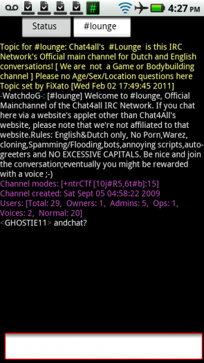 IRC-Client - Chat4AllFAQ