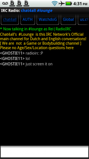 IRC-Client - Chat4AllFAQ