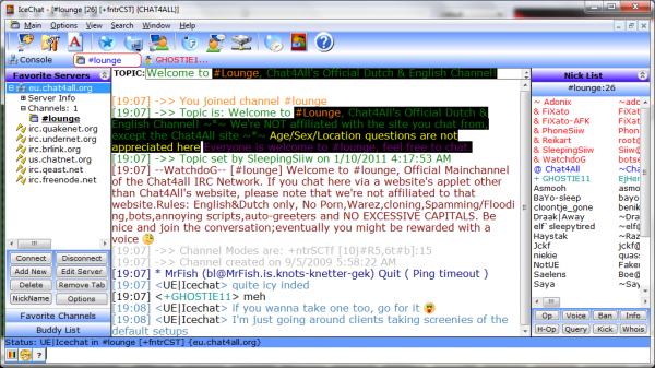 IRC-Client - Chat4AllFAQ